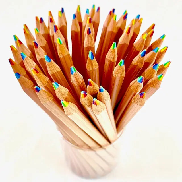 7 in 1 Rainbow Colored Pencil – Black Wagon Kids