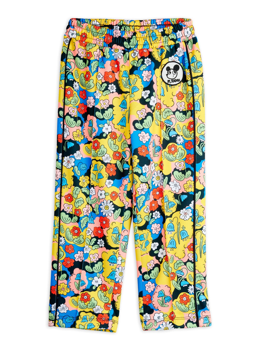 Mini Rodini Flower Print Track Pant – Black Wagon Kids
