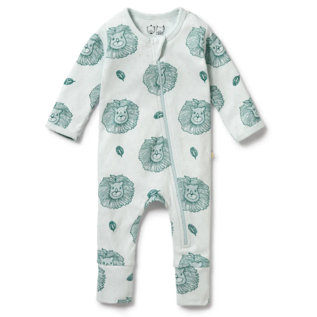 Little Lion Zip Up Sleeper Soft Organic Cotton New Baby Gift – Black ...